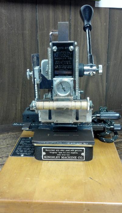 Kingsley Gold Hot Stamping Machines Embossing Machine Models